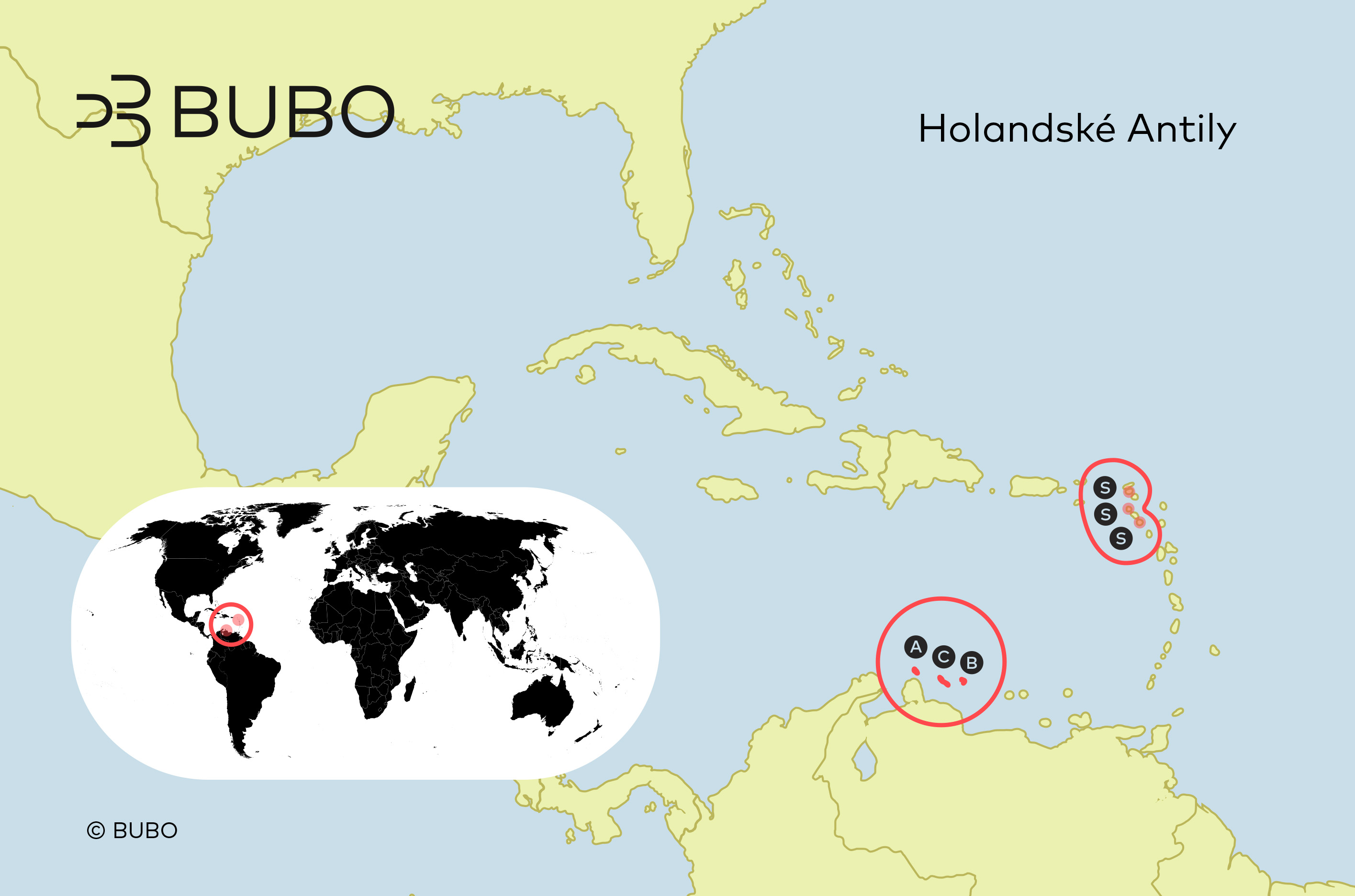 Sint Eustatius, Saba, Bonaire, Sint Maarten, Curacao, Aruba, Holandské ...